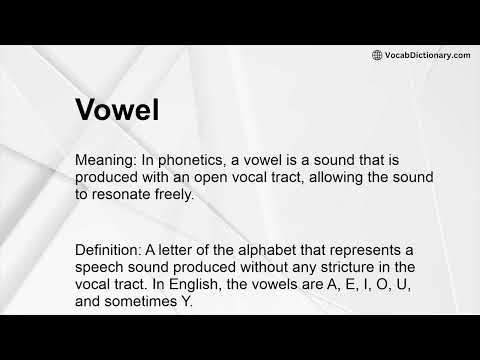 Vowel Meaning