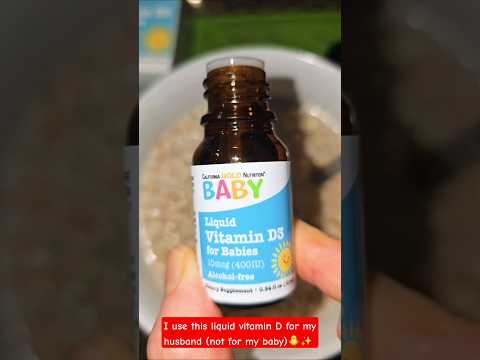 Liquid Vitamin D3 with MCT oil. When should we take vitamin D?ビタミンDはいつ取るべき？🐥💛 #iherb #shorts #vlog