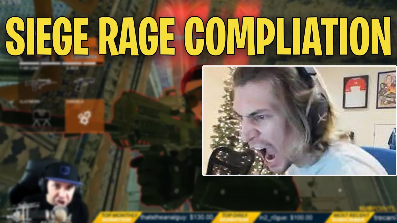 THE BIGGEST RAINBOW SIX SIEGE RAGE COMPILATION (ft. Streamers)