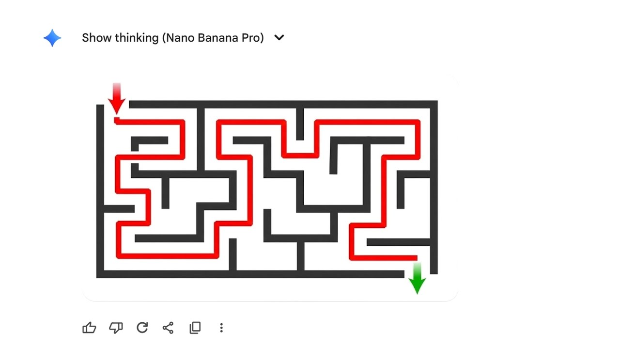 Gemini 3 tries to solve a maze