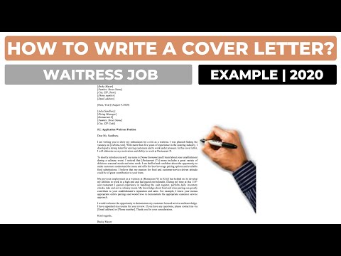 How To Write A Cover Letter For A Waitress Job? | Example