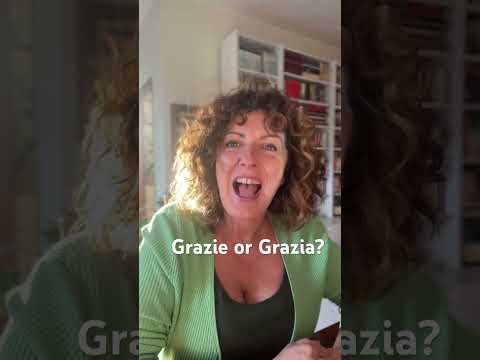 How to correctly say Thank you in Italian! #italy #italianlanguage #travel