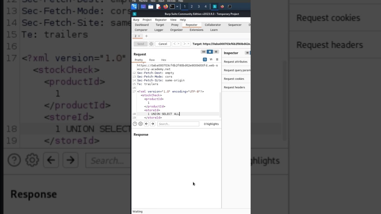 SQL Injection with Filter Bypass #hackingcode