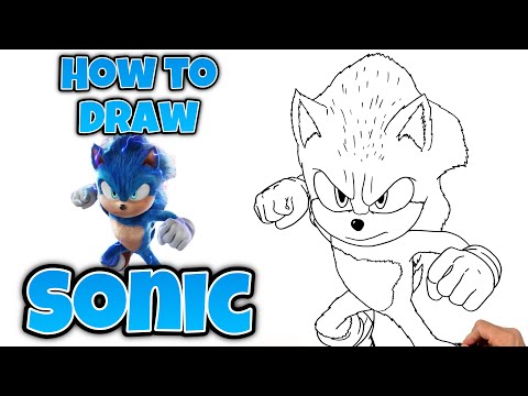 How To Draw SONIC THE HEDGEHOG #sonicthehedgehog3 #sonicthehedgehog #drawing #sonic3
