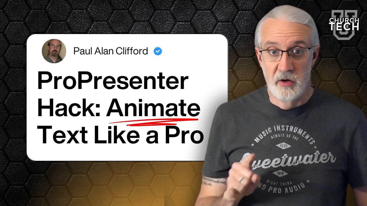 ProPresenter Hack: Another way to animate words