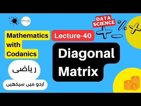 Diagonal Matrix in Urdu/Hindi