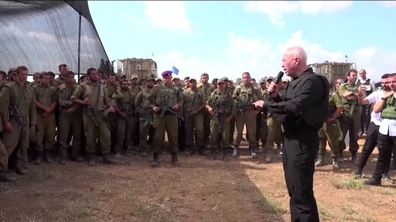 Israel bombards Gaza with airstrikes and readies troops for a ground assault