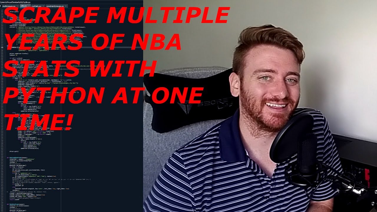 Python Tutorial: Web Scraping NBA Stats with Python Selenium