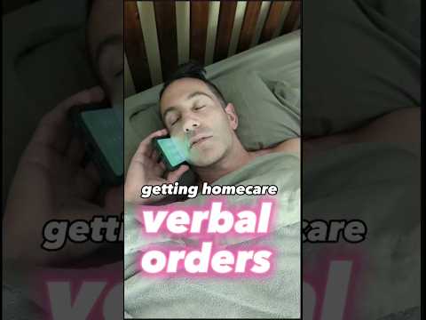 Getting homecare verbal orders 😂 #shorts #comedy #healthcare #homecare #physicaltherapy #nurse