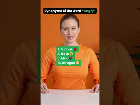 learn English synonyms of the word Angry