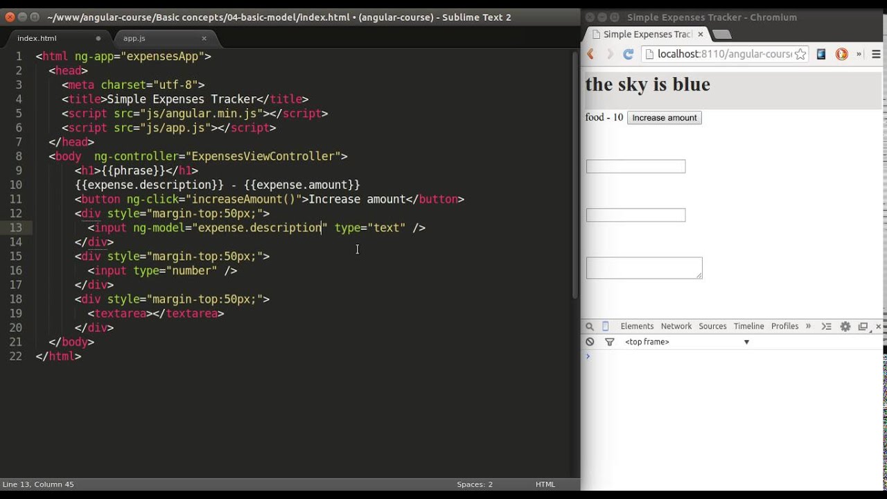 How to Use Two-Way Data Binding in AngularJS, Angular Tutorial
