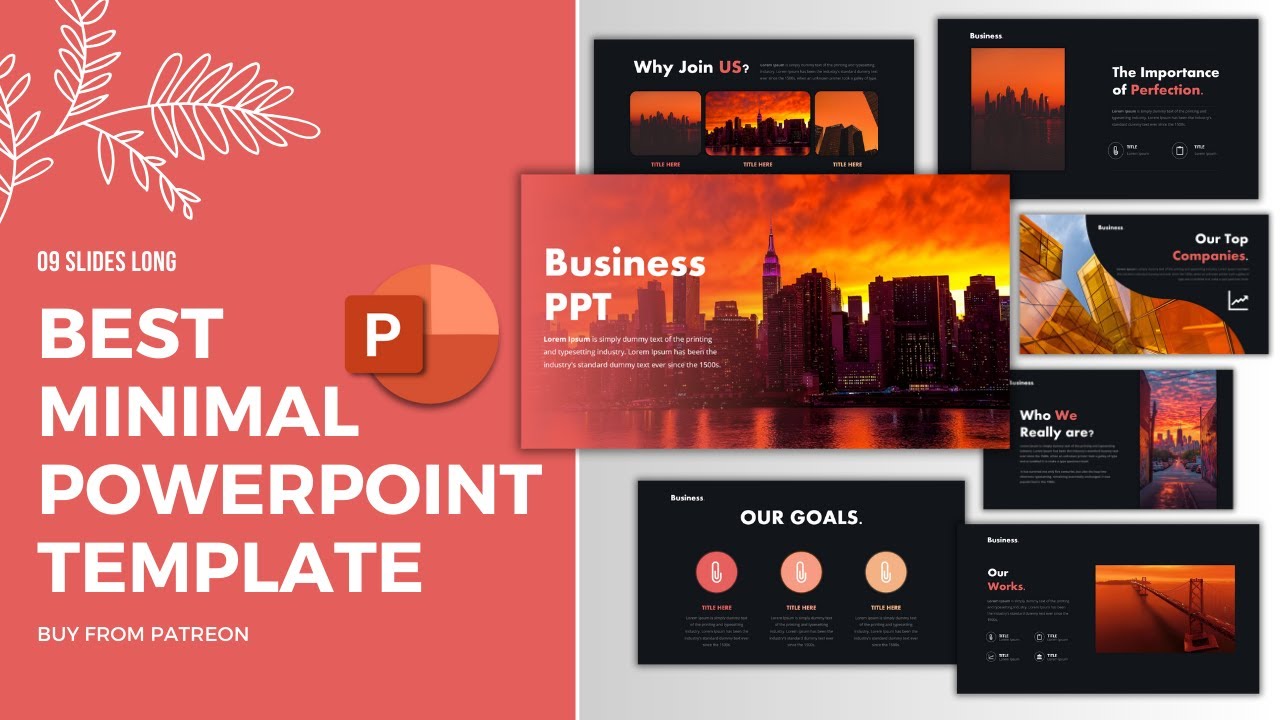 Best Minimal Powerpoint Template Slideshow