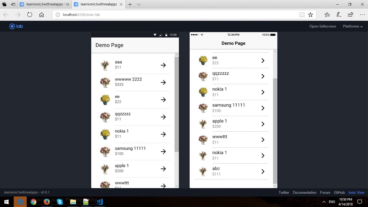 Call Web API in Ionic 3
