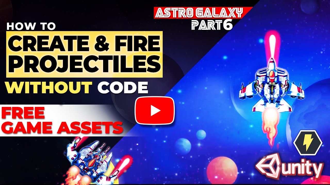 Create and fire projectiles in unity without code  [Top Down Shooter Unity Tutorial ] AG Part 6