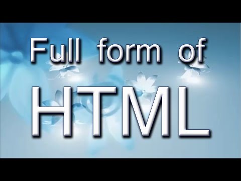 Full Form Of HTML