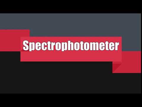 How to Pronounce Spectrophotometer