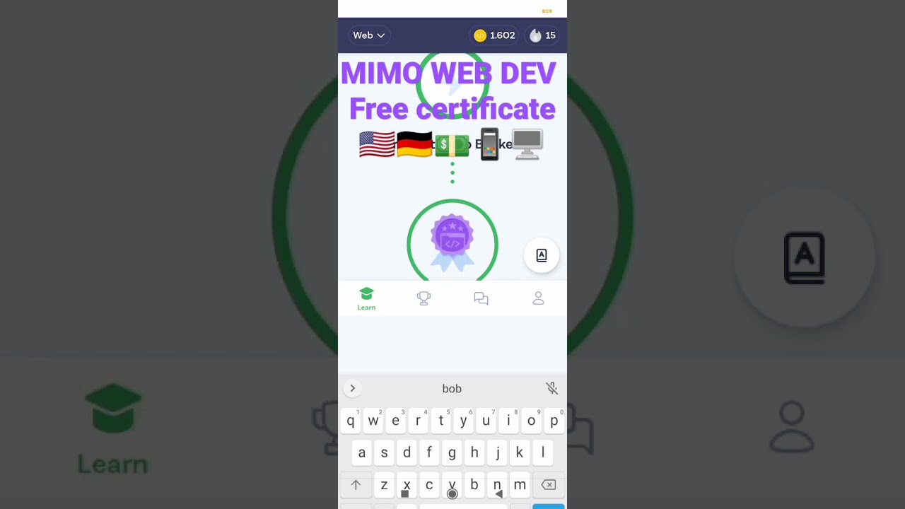 #mimoapp How to get a free web dev certificate? #game  Learn coding basics  by playing MIMO!