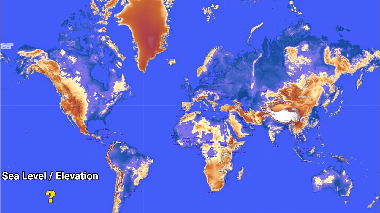World Elevation Map Visualization