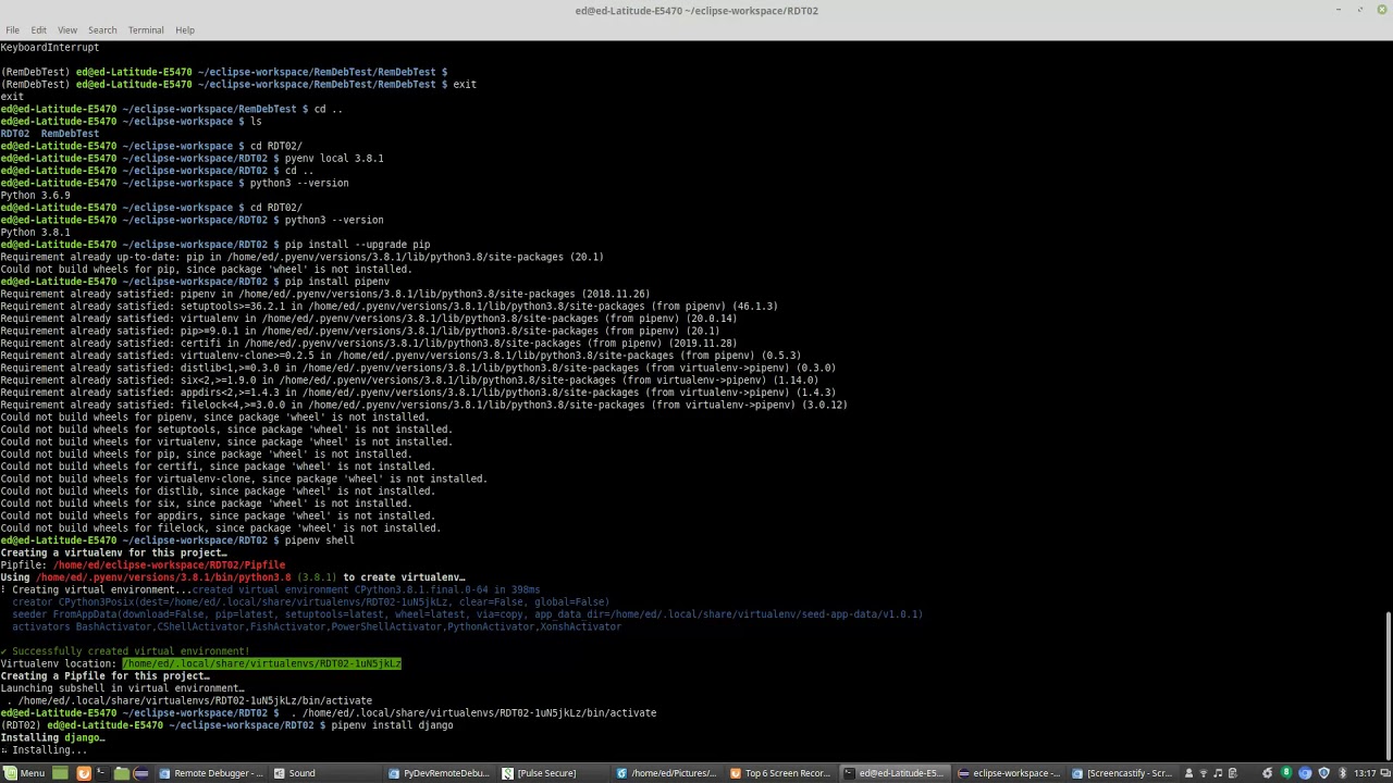 Eclipse Pydev Remote Debugging - Simplest Example