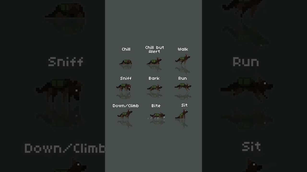 doggo out now #pixelart #dog #gamedev #animation #tutorial #indie #videogames