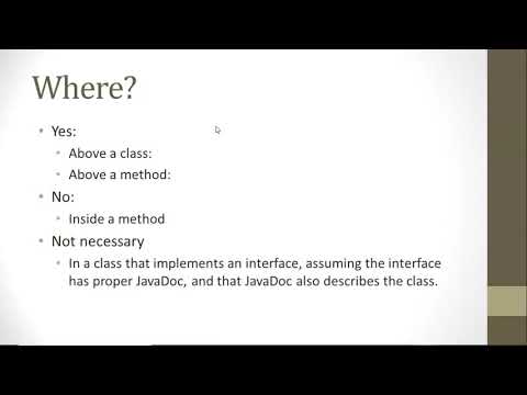 JavaDoc: A Simple Overview