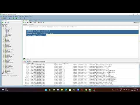 Search text in Stored Procedure in Oracle