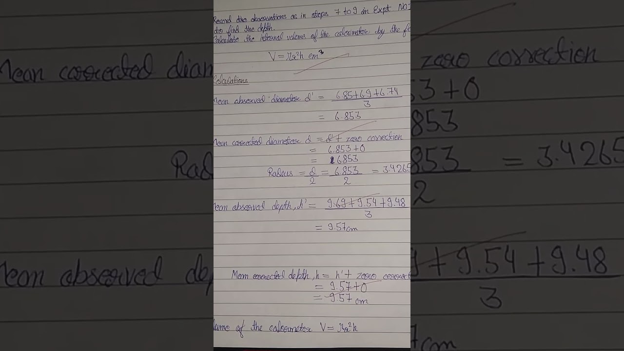 physics practical file experiment 1(a)  class11#11thclass #shorts