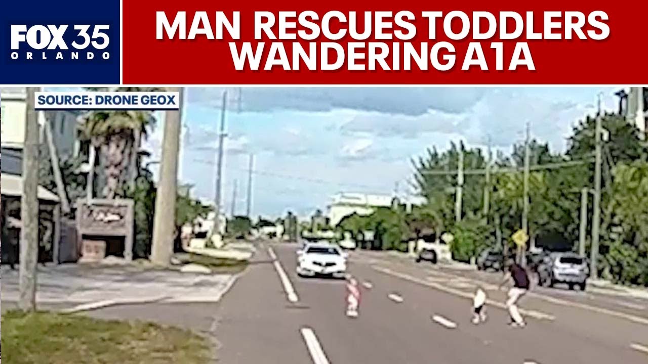 Man rescues two toddlers wandering along busy Florida highway