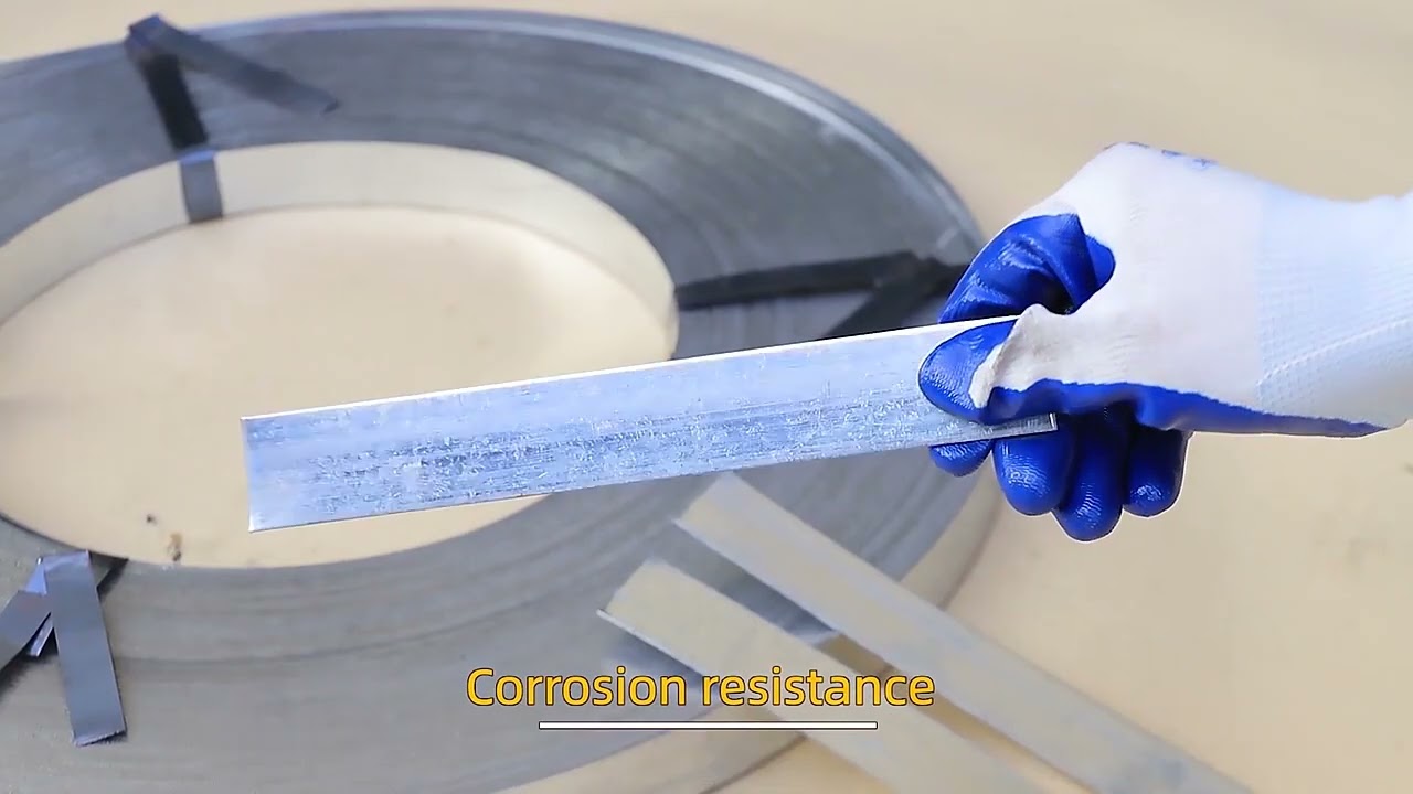 Galvanized steel strapping