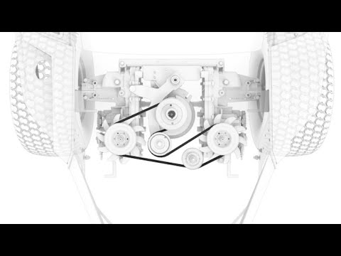 Gravely ztx-42 drive belt install routing airens 42 48 50 60