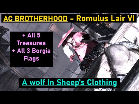 Assassin's Creed Brotherhood - Romulus Lair 6 - A WOLF IN SHEEP'S CLOTHING - 100% SYNC - 4K No HUD