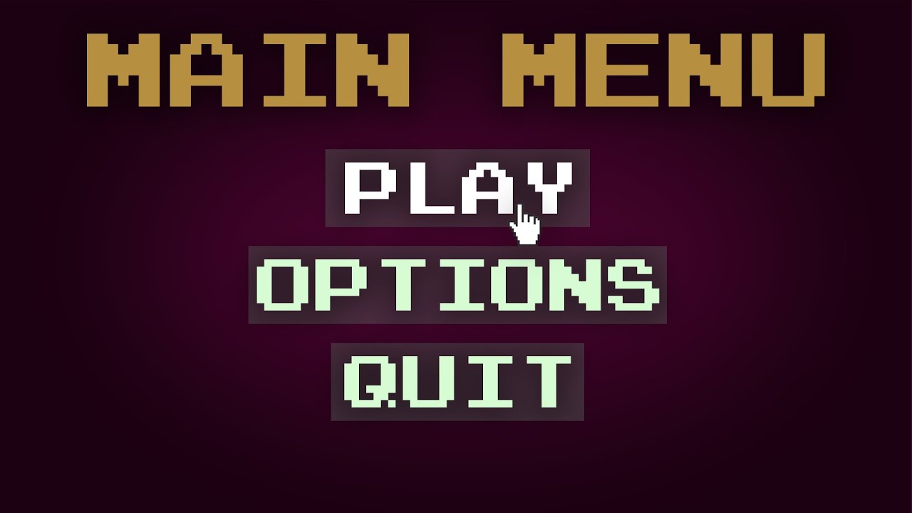HOW TO MAKE A MENU SCREEN IN PYGAME!