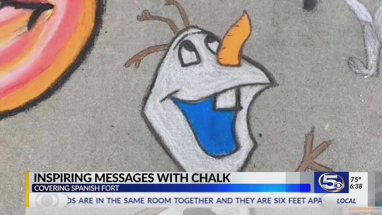 Inspiring messages with chalk