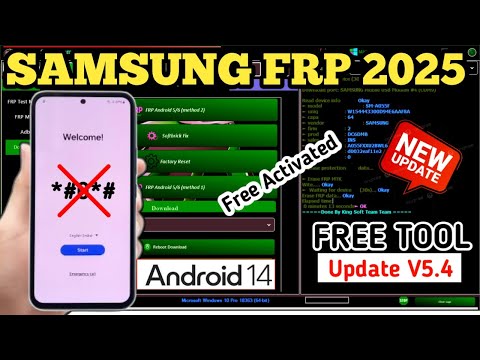 Samsung FRP Bypass 2025 One Clik New Tool || KING SOFT Team Tool V 5.4 FREE Activated