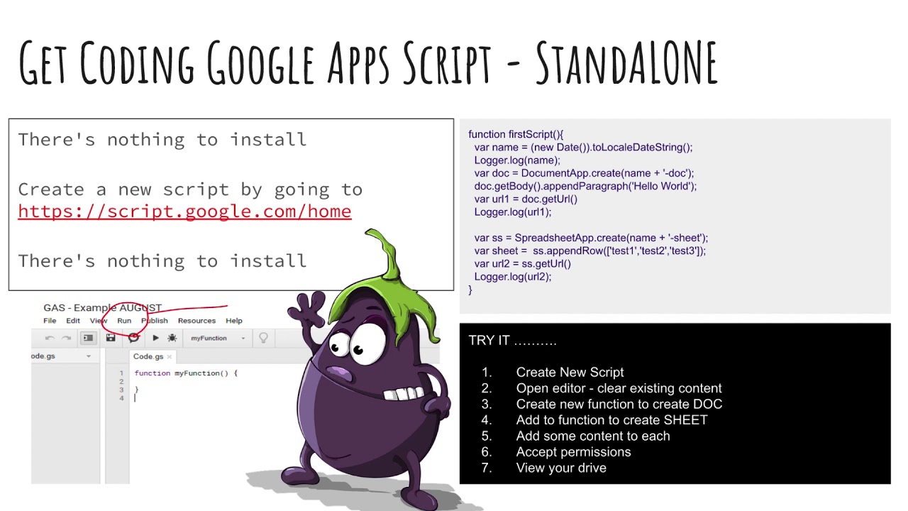 Google Apps Script Quick Start Beginner Guide
