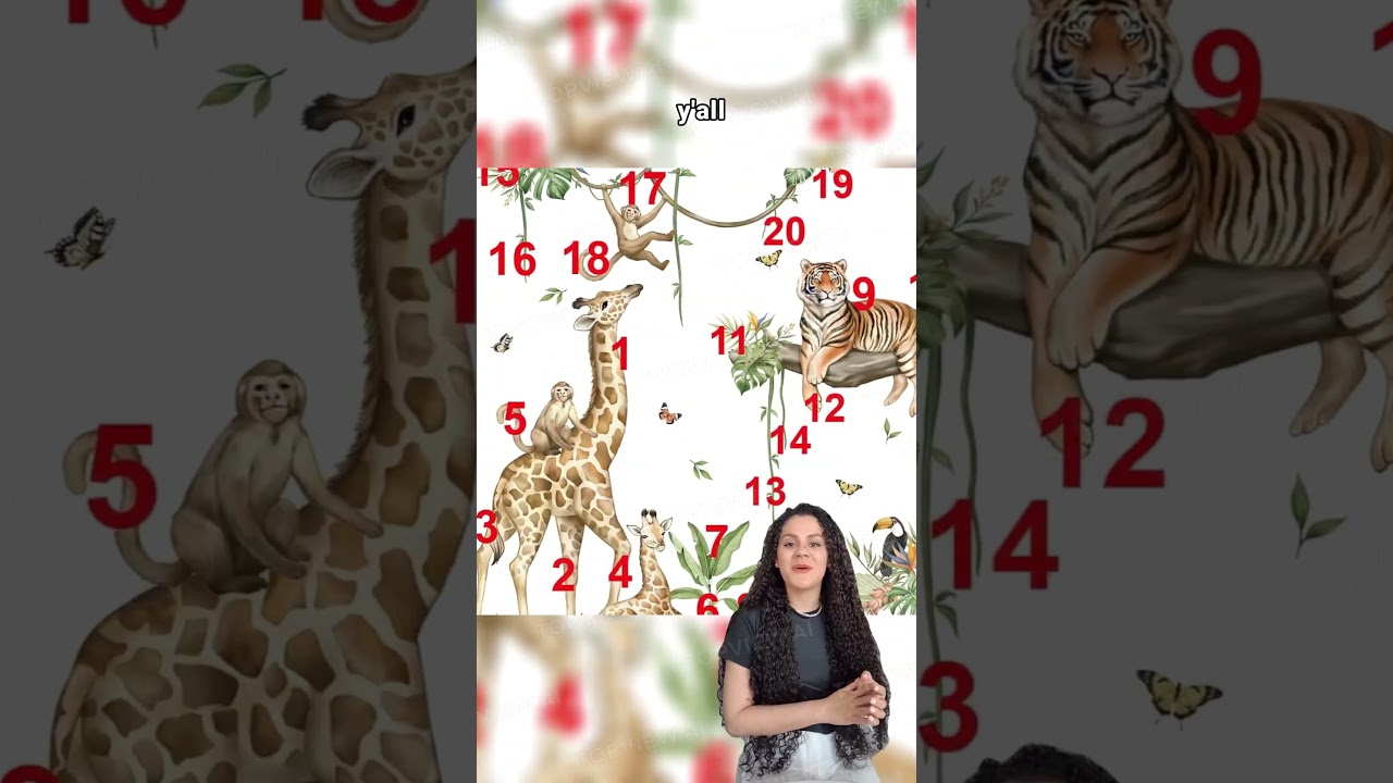 Large Jungle Animal Peel and Stick Wall Art Decals for Baby Nursery