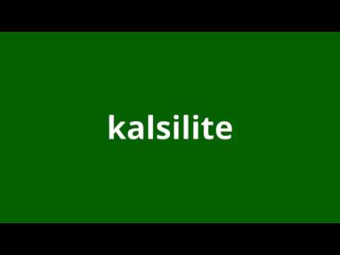 what is the meaning of kalsilite.