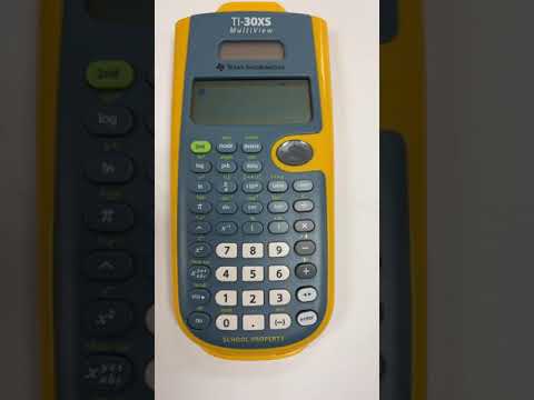 Adding Fractions With the TI-30XS