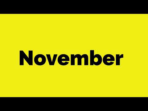 How to pronounce November? How do you correctly say the word November? 😊