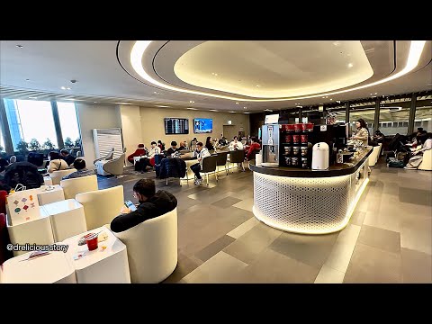 KAL Lounge (Gimpo International) Business Class Lounge Review @ GMP Gimpo Airport Seoul South Korea