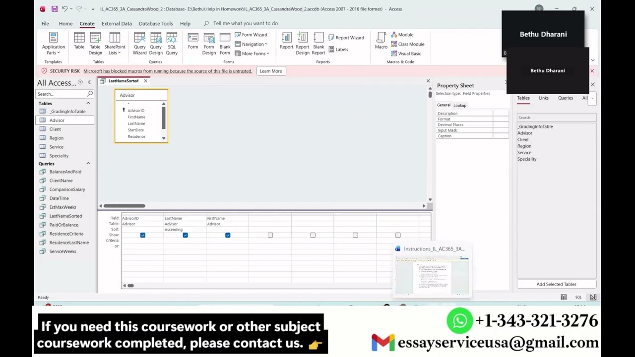 Illustrated Access 365 | Module 3: SAM Project A
