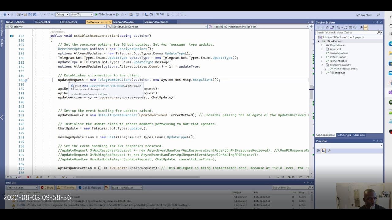 How to (easily) set up a Telegram Bot Server - INTRO (TG Bot API 18.0.0)