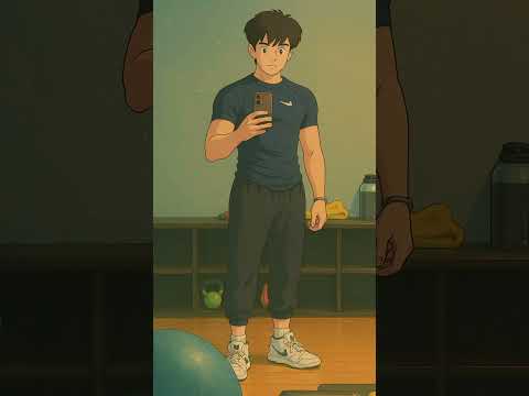 Ghibli art gym edition. #fitnessmotivation #ghibli