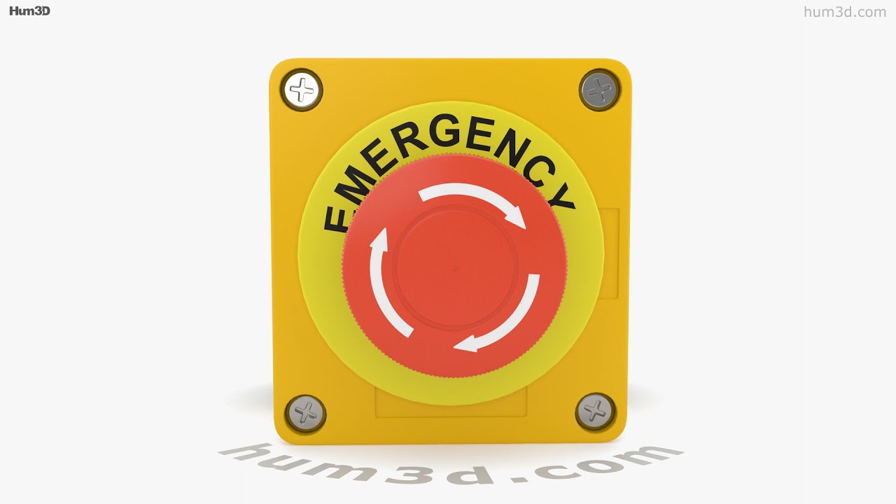 Emergency Stop Button 3D model by 3DModels.org