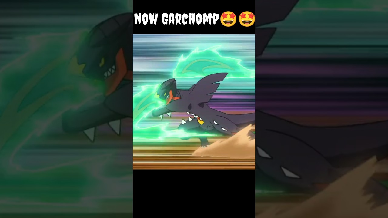 old garchomp 🤮and now  garchomp 😍🤩🥰#shorts #pokemon