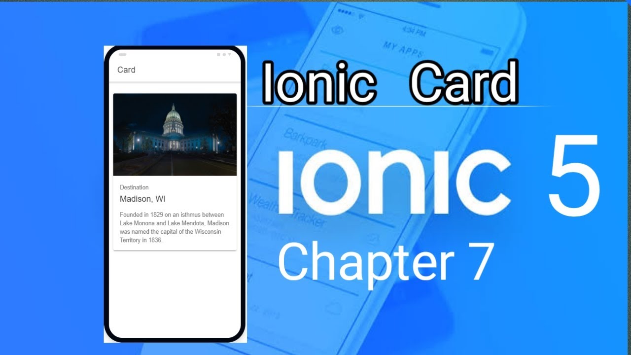 ionic 5 tutorials | how to create ionic card | ionic 5 card | chapter 7