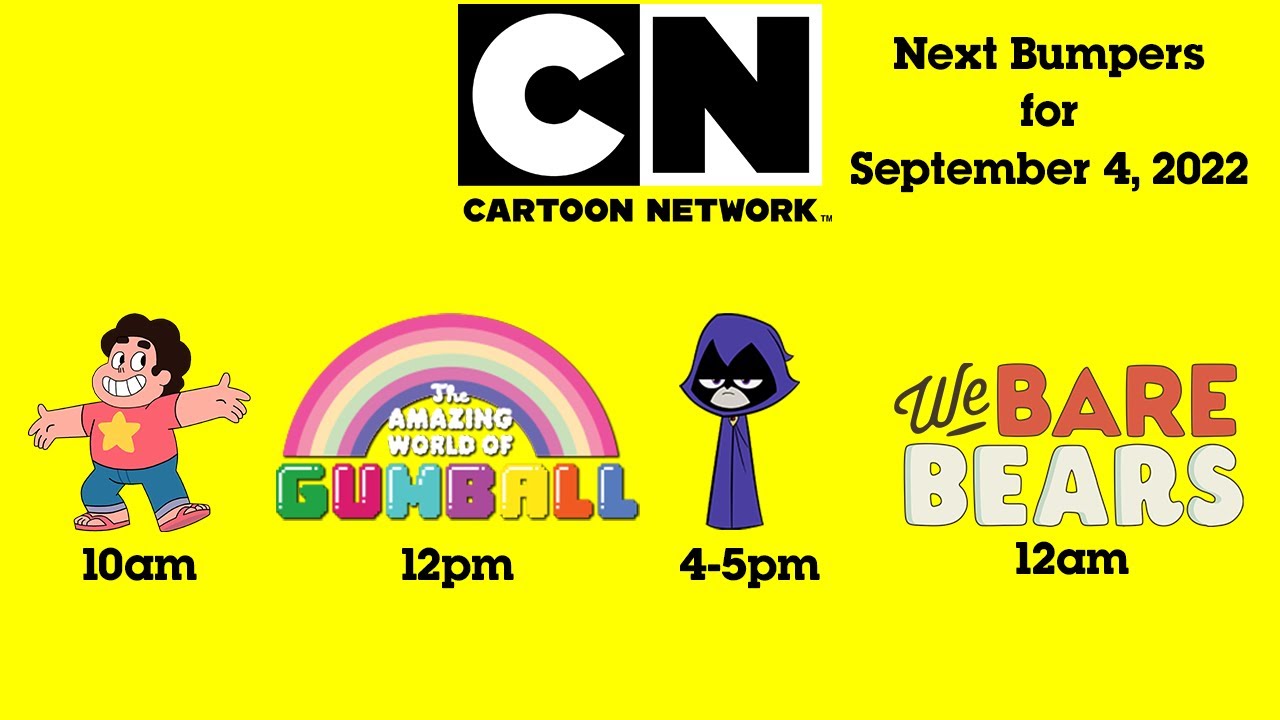 Cartoon Network Fantasy Next Bumpers for September 4, 2022