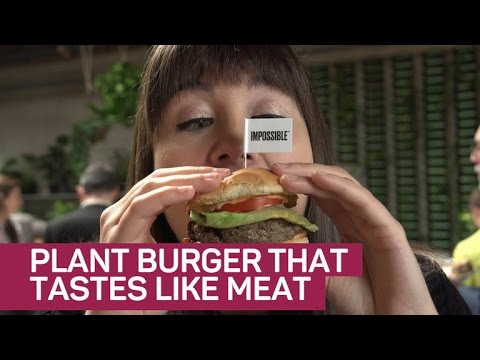 This plant burger actually tastes like meat