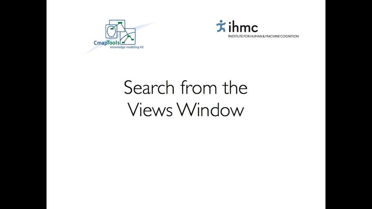 CmapTools: Search from the Views Window