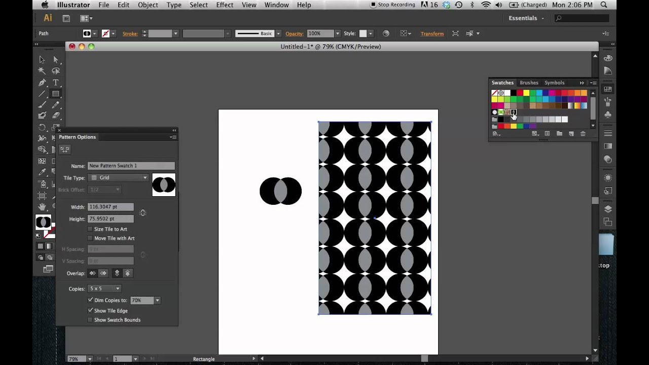 Adobe Illustrator CS6 Pattern Maker demo